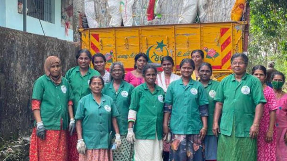 Improved plastic waste sorting helps Haritha Karma Sena volunteers in Amballur panchayat earn ...